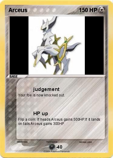 Pokémon Arceus 2080 2080 - judgement - My Pokemon Card