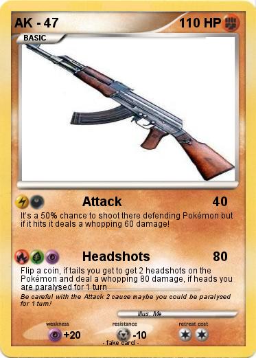 Pokémon AK 47 258 258 - Attack - My Pokemon Card