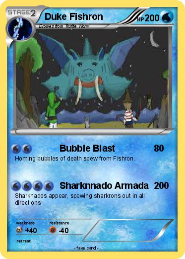 Pokémon Duke Fishron 1 1 - Bubble Blast - My Pokemon Card