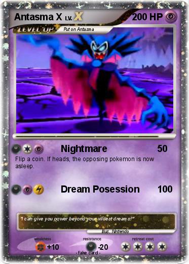 Pokémon Antasma X 4 4 - Nightmare - My Pokemon Card