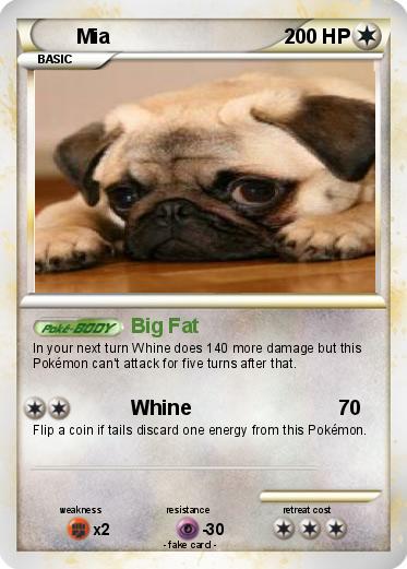 Pokémon Mia 64 64 - Big Fat - My Pokemon Card