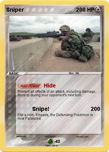 Pokémon Sniper 1390 1390 - Hide - My Pokemon Card
