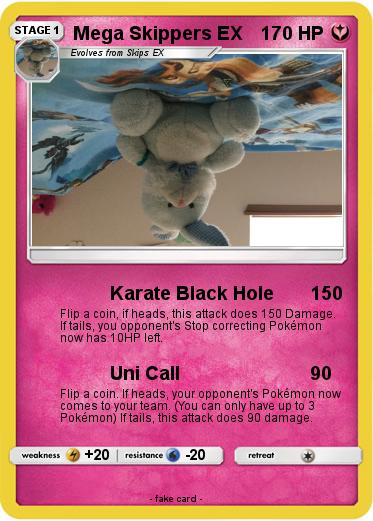 Pokémon Mega Skippers EX 1 1 - Karate Black Hole - My Pokemon Card
