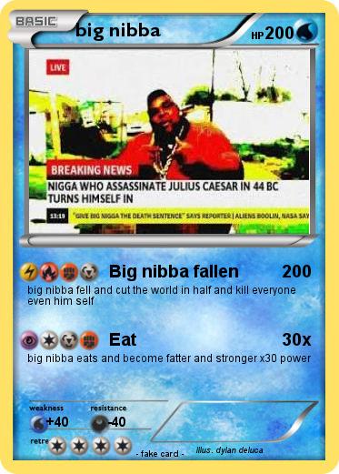 Pokémon big nibba 8 8 - Big nibba fallen - My Pokemon Card