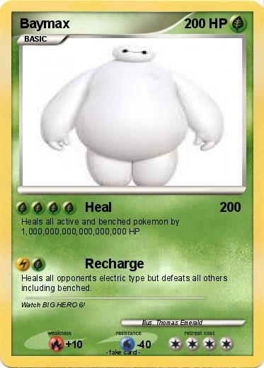 Pokémon Baymax 101 101 - Heal - My Pokemon Card