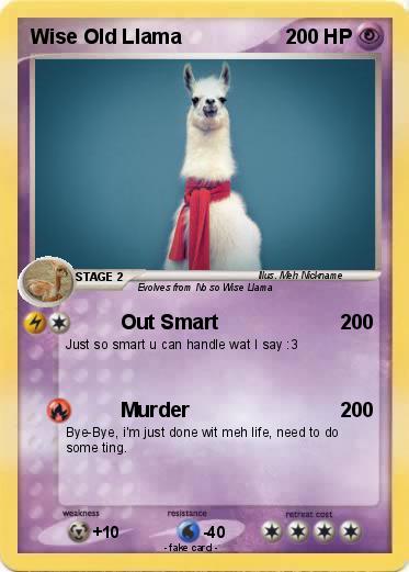 Pokémon Wise Old Llama - Out Smart - My Pokemon Card