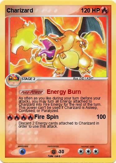 Pokémon Charizard 11352 11352 - Energy Burn - My Pokemon Card