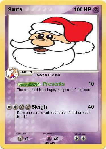 Pokémon Santa 637 637 - Presents - My Pokemon Card