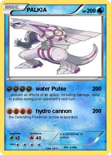 Pokémon PALKIA 4185 4185 - water Pulse - My Pokemon Card