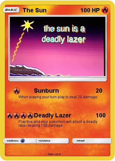 Pokémon The Sun 115 115 - Sunburn - My Pokemon Card