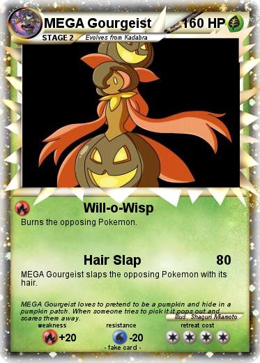 Pokémon MEGA Gourgeist 1 1 - Will-o-Wisp - My Pokemon Card