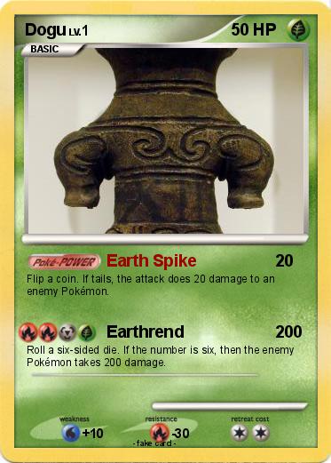 Pokémon Dogu 2 2 - Earth Spike - My Pokemon Card