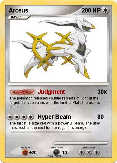 Pokémon Arceus 4455 4455 - Judgment - My Pokemon Card