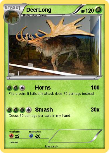 Pokémon DeerLong - Horns - My Pokemon Card