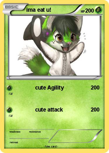 Pokémon ima eat u - cute Agility - My Pokemon Card