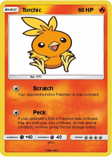 Pokémon Torchic 355 355 - Scratch - My Pokemon Card
