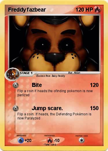 Pokémon Freddy fazbear 1148 1148 - Bite - My Pokemon Card