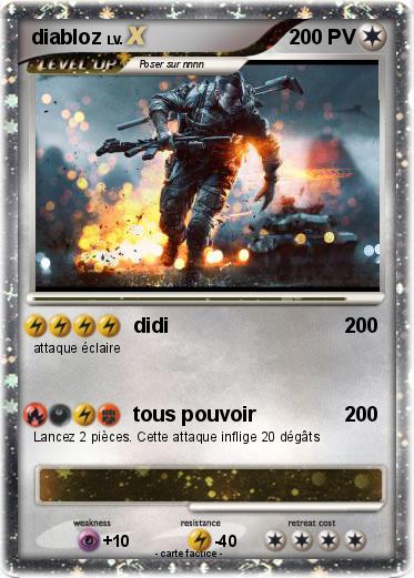 Pokémon diabloz - didi - Ma carte Pokémon