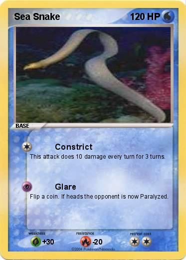 Pokémon Sea Snake - Constrict - My Pokemon Card