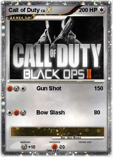 Pokémon Call of Duty 547 547 - Gun Shot - My Pokemon Card