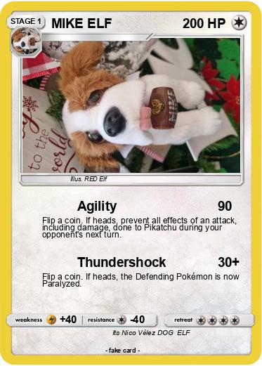 Pokémon MIKE ELF 1 1 - Agility - My Pokemon Card