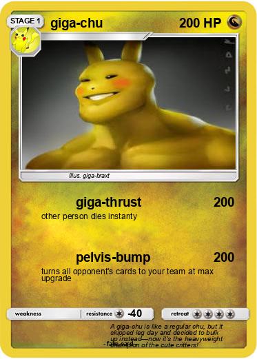Pokémon giga chu 2 2 - giga-thrust - My Pokemon Card
