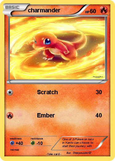 Pokémon charmander 1134 1134 - Scratch - My Pokemon Card