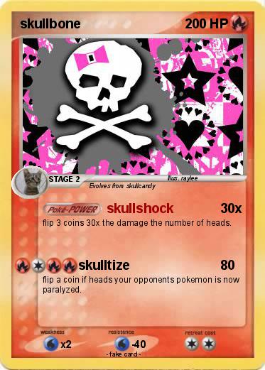 Pokémon skullbone 1 1 - skullshock - My Pokemon Card