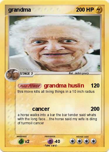 Pokémon grandma 140 140 - grandma huslin - My Pokemon Card
