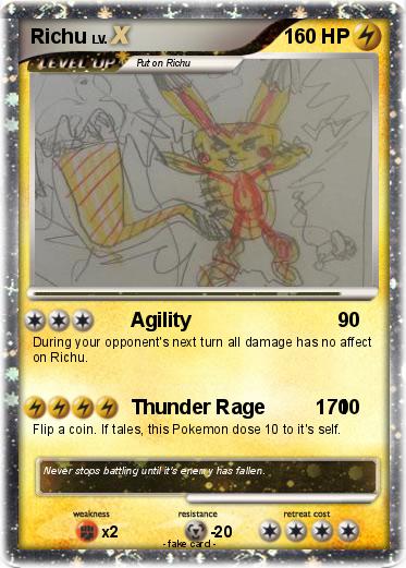 Pokémon Richu 196 196 - Agility - My Pokemon Card