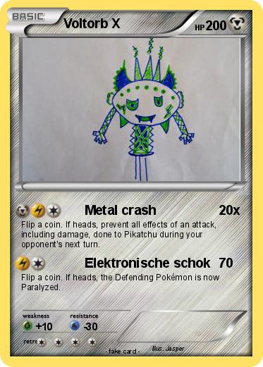 Pokémon Voltorb X - Metal crash - My Pokemon Card
