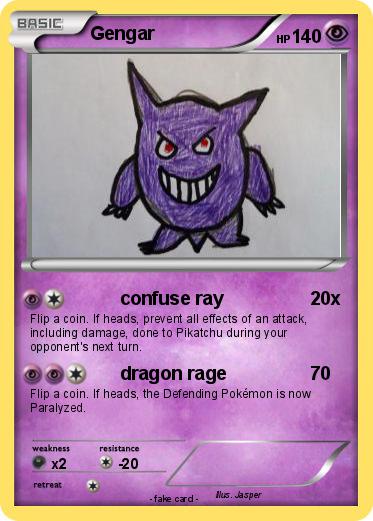 Pokémon Gengar 615 615 - confuse ray - My Pokemon Card