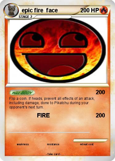 Pokémon epic fire face 2 2 - FIRE - My Pokemon Card