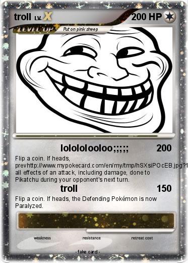 Pokémon troll 4018 4018 - lolololooloo;;;;; - My Pokemon Card
