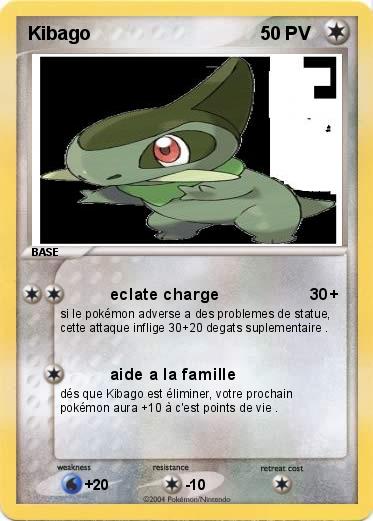 Pokémon Kibago 4 4 - eclate charge - Ma carte Pokémon