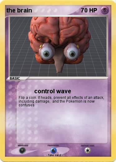 Pokémon the brain 19 19 - control wave - My Pokemon Card