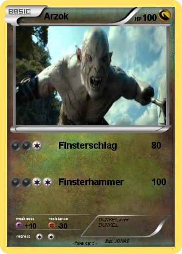 Pokémon Arzok - Finsterschlag - My Pokemon Card