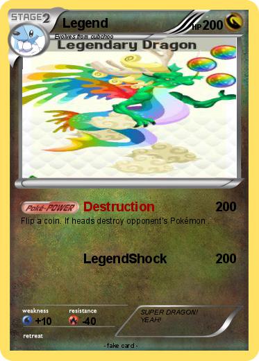 Pokémon Legend 427 427 - Destruction - My Pokemon Card