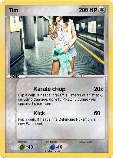 Pokémon Tim 395 395 - Karate chop - My Pokemon Card