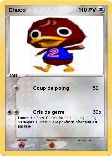 Pokémon Choco - Coup de poing - Ma carte Pokémon