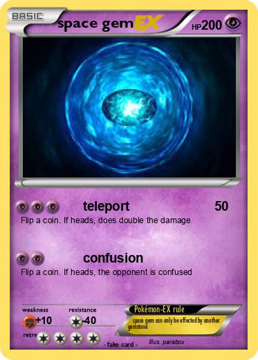 Pokémon space gem - teleport - My Pokemon Card