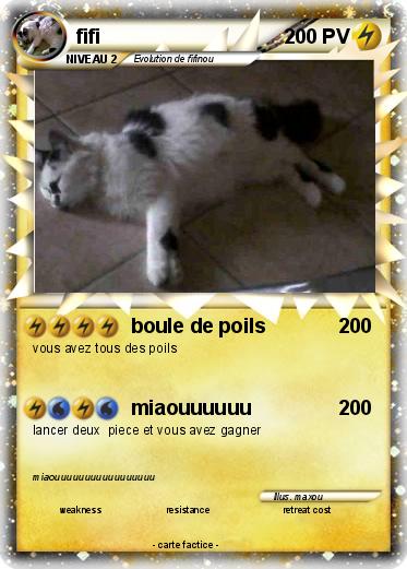 Pokémon fifi 43 43 - boule de poils - Ma carte Pokémon