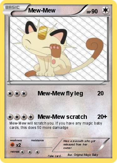 Pokémon Mew Mew 47 47 - Mew-Mew fly leg - My Pokemon Card