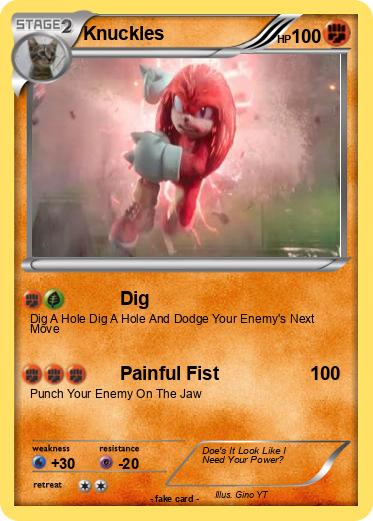 Pokémon Knuckles 969 969 - Dig - My Pokemon Card