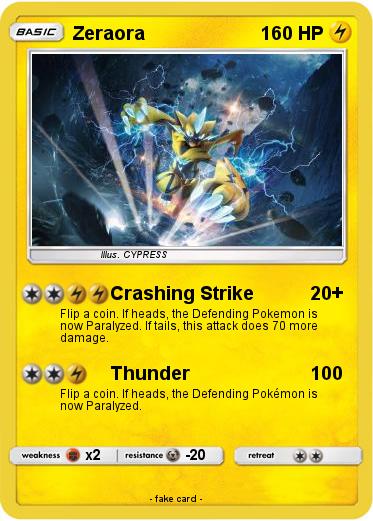 Pokémon Zeraora 104 104 - Crashing Strike - My Pokemon Card