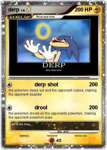 Pokémon derp 1548 1548 - derp shot - My Pokemon Card