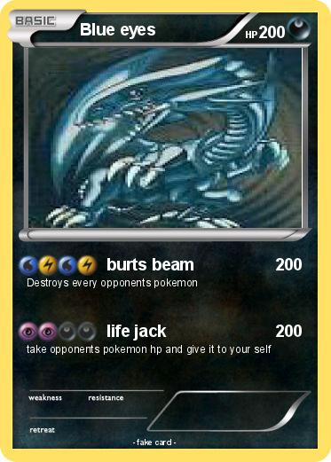 Pokémon Blue eyes 280 280 - burts beam - My Pokemon Card