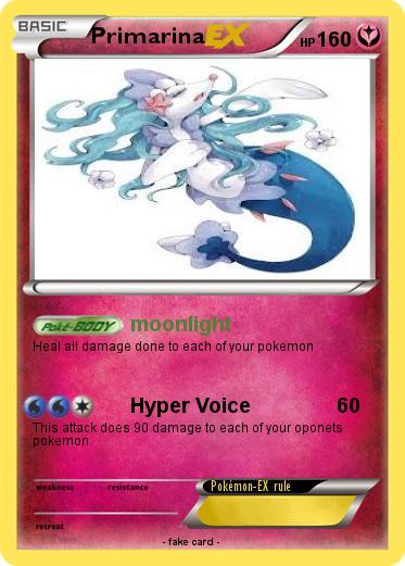 Pokémon Primarina 35 35 - moonlight - My Pokemon Card