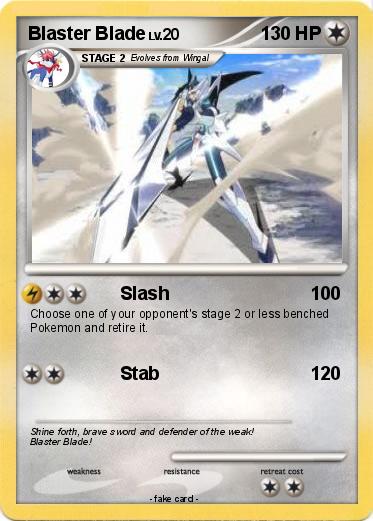 Pokémon Blaster Blade 6 6 - Slash - My Pokemon Card
