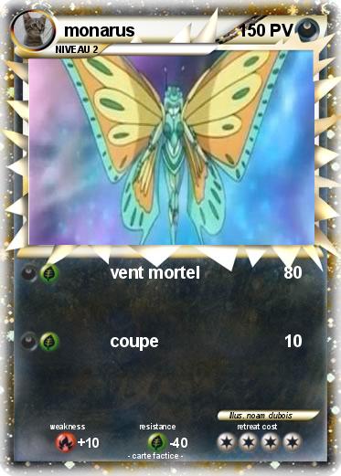 Pokémon monarus - vent mortel - Ma carte Pokémon